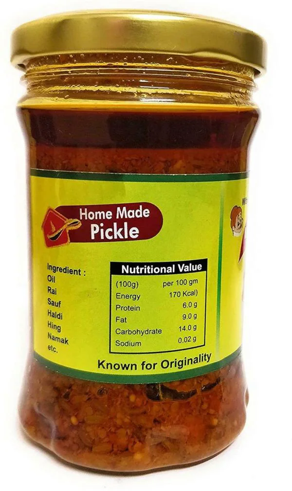 NANI'S PICKLES Home Made Ginger Pickle Spicy No Preservative 250 g ...