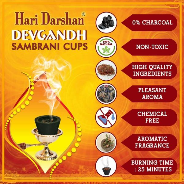 Hari Darshan Devgandh Sambrani Cups (Pack of 4, 12 Cups Each) - JioMart