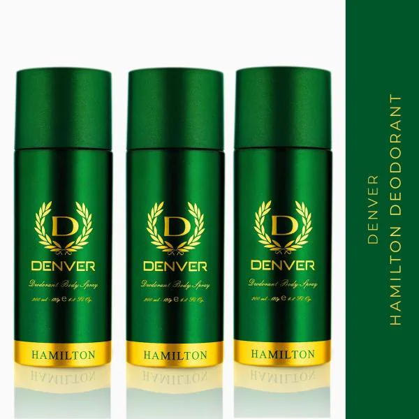 Denver Hamilton Deodorant Spray Combo For Men (600 ml, Pack Of 3) - JioMart