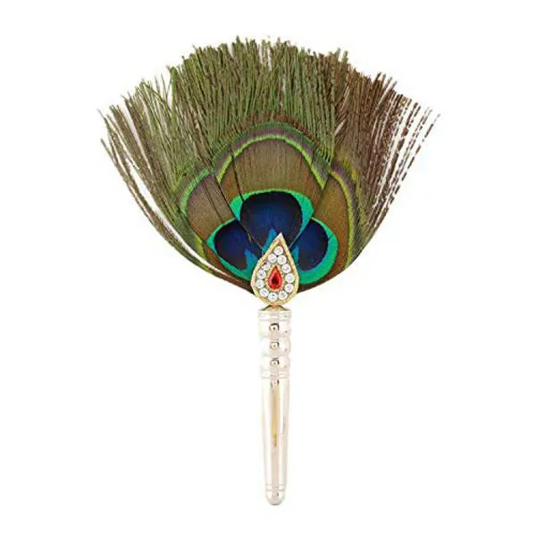 Osasbazaar Silver Mor Pankh Peacock Feather for Home Puja Temple - 97% ...