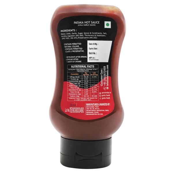 Gusto Foods Spicy Hot Chili Sauce, 340 G - JioMart