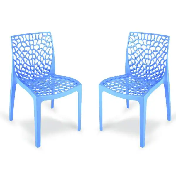 RW REST WELL Web Dining/Cafeteria/Designer Armless Heavy Duty Plastic ...