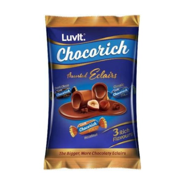 LuvIt Chocorich Assorted Eclairs Birthday Pack| Hazelnut, Dark Choco ...