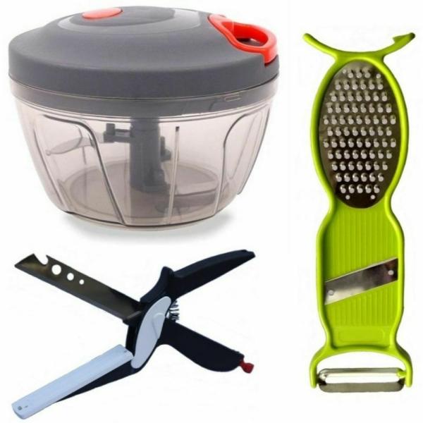 ODD M EVEN Quick Handy Chopper, Cutter and Peeler Kitchen Tool Set ...