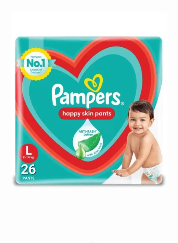 Pampers Happy Skin Pants Value Pack - L (26 Pieces) - JioMart