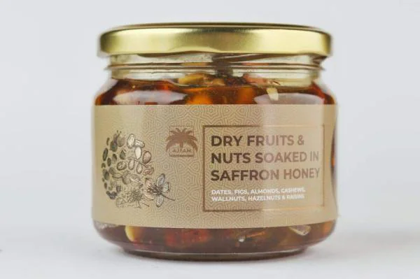 Ajfan Dry Fruits And Nuts Soaked In Saffron Honey 350 g - JioMart