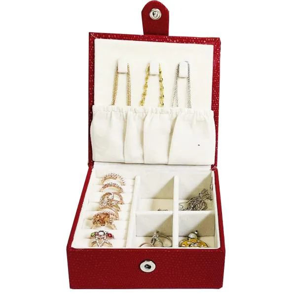 La Trove Quirky Portable Jewellery Storage Box with Pocket Organizer ...