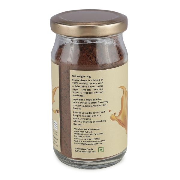 Seven Blendz Hazelnut Coffee 50gm | Instant coffee powder - JioMart