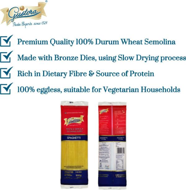 Gustora Spaghetti Pasta - 500 G - JioMart