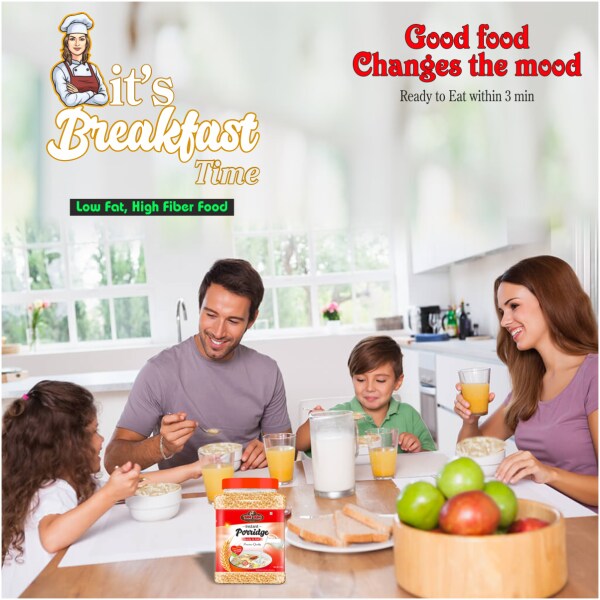 YUM YUM High Fiber Breakfast Cereals Instant Roasted Porridge Dalia ...