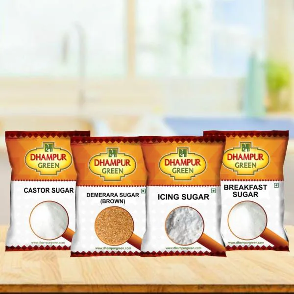 Baking Sugars Combo Pack: Castor Sugar, Demerara Brown Sugar, Icing Sugar, Breakfast Sugar, Each ...