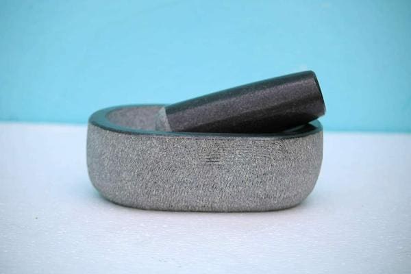 MYNAKSHA Pure Granite Stone Mortar and Pestle Set, Kalvam,kharad ...