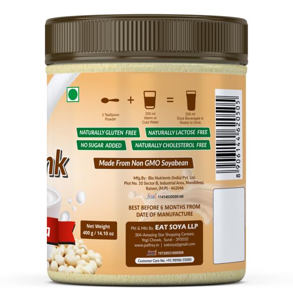 Eat SOYA Instant Soy Drink Powder Vanilla Flavor Sugar Free, Vegan ...