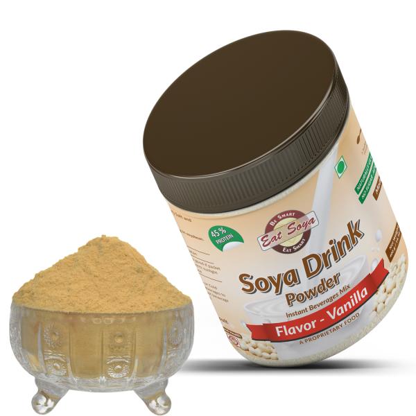 Eat SOYA Instant Soy Drink Powder Vanilla Flavor Sugar Free, Vegan ...