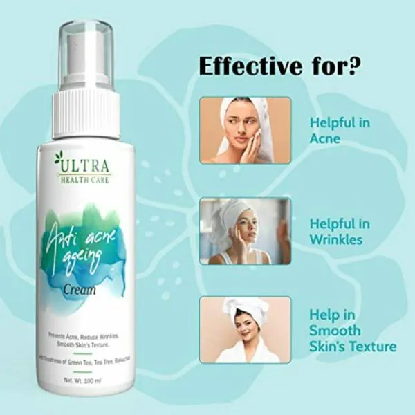Ultra Healthcare Anti Acne Ageing Day And Night Repair Cream with Green ...