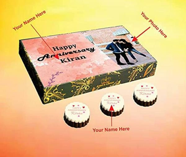 Ayatis Choco Personalised Aniversary Chocolate Gift Box Kismis 12 ...