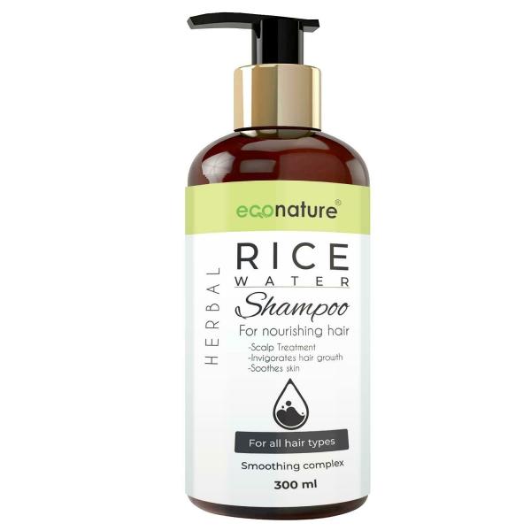Econature Rice Water Herbal Shampoos All Scalp Types 300 ml - JioMart