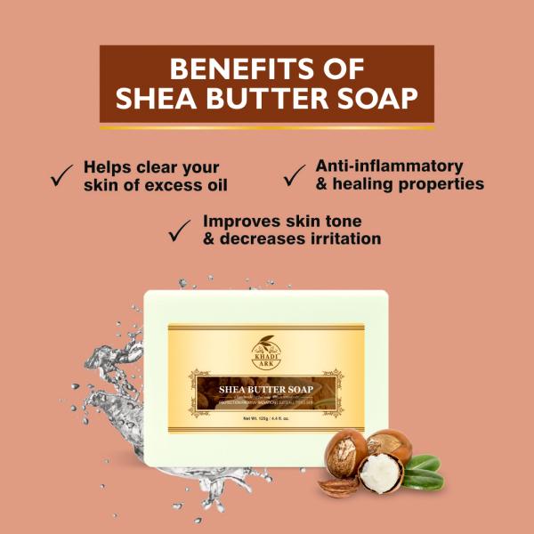 KA Khadi Ark Herbal Natural Handmade Shea Butter Bath Soap 125 gm Pack ...