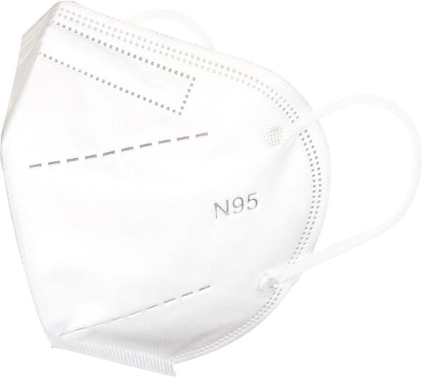 Benison India White Nonwoven Fabric N95 Face Mask (Pack Of 10) - JioMart