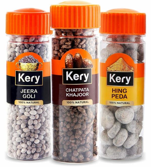 Kery Mouth Freshener Jeera Goli, Chatpata Khajoor, Hing Peda [100% ...