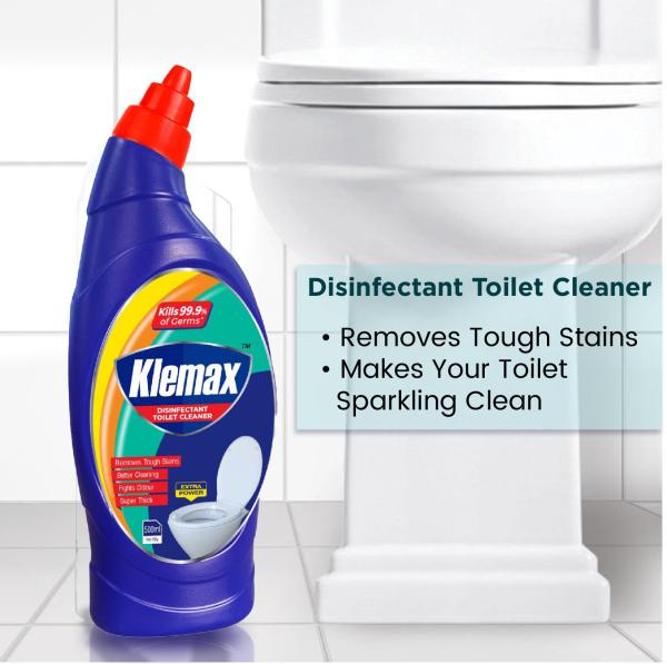 Klemax Disinfectant Toilet Cleaner Liquid - 500 ML ( Pack of 3 ) - JioMart