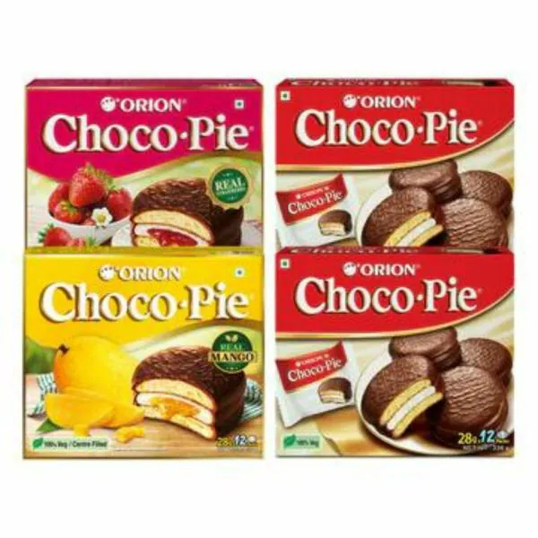Orion Chocopie Combo - Original Choco Pie - 12X2, Strawberry Choco Pie ...