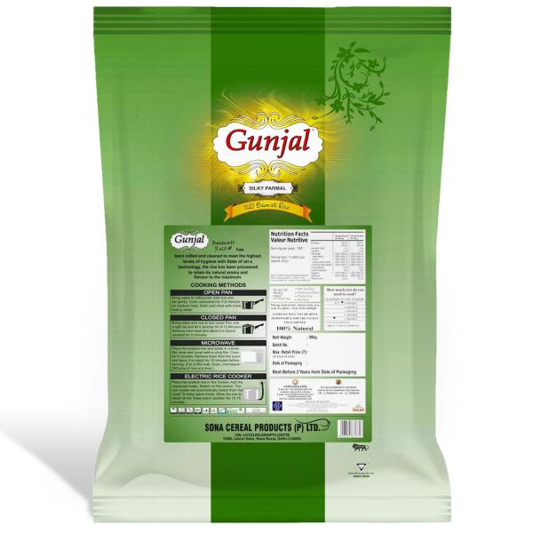 GUNJAL SILKY PARMAL RICE, 30 KG - JioMart