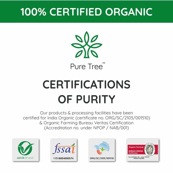 Pure Tree Organic Toor Dal 450 gm | Arhar Dal | Rich in Fiber ...