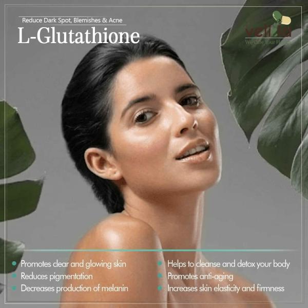 Velicia L-Glutathione Capsules for Skin Health with Immunity 30 ...