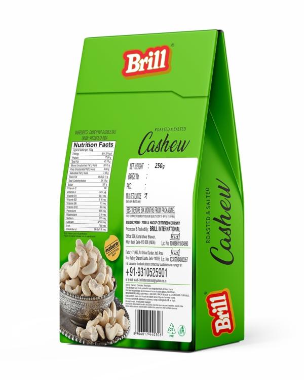 Brill Roasted & Salted & Masala Cashews Combo Packs 500g (250g x 2) - JioMart