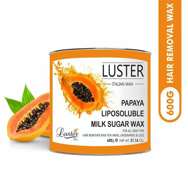 Luster Papaya Hair Removal Hot Wax - 600g - JioMart
