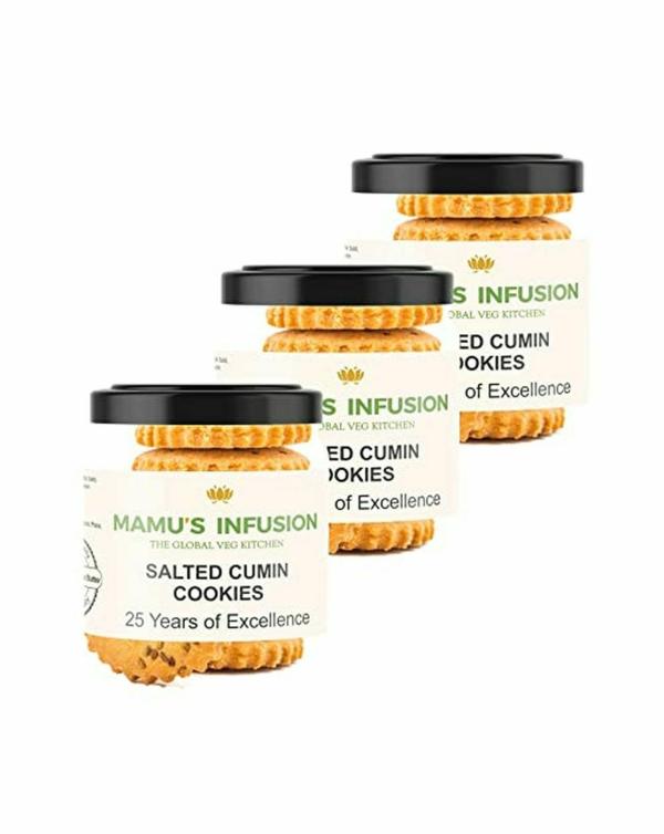 Mamus Infusion Salted Cumin Cookies Vegeterian 250 g (Pack of 3) - JioMart