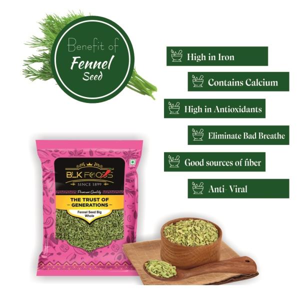BLK Foods Select Fennel Seed Whole (Sauf Sabut) 200g - JioMart