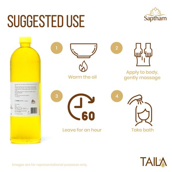 Saptham Taila 100% Natural Massage Oil(500 ML) - JioMart