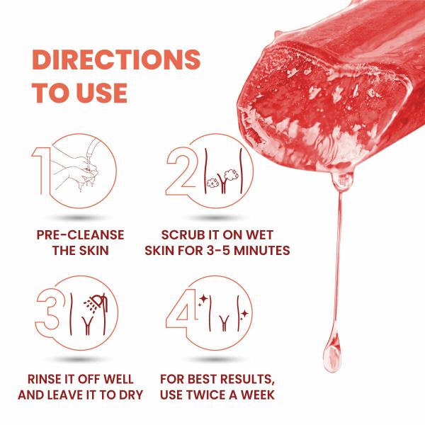 Clensta Face Brightening & Detan Scrub With 3% Walnut Shell 50 gm ...