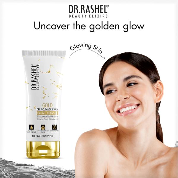 DR. RASHEL GOLD FACIAL CLEANSER DEEP CLEANSES SKIN, IMPROVE BLOOD ...