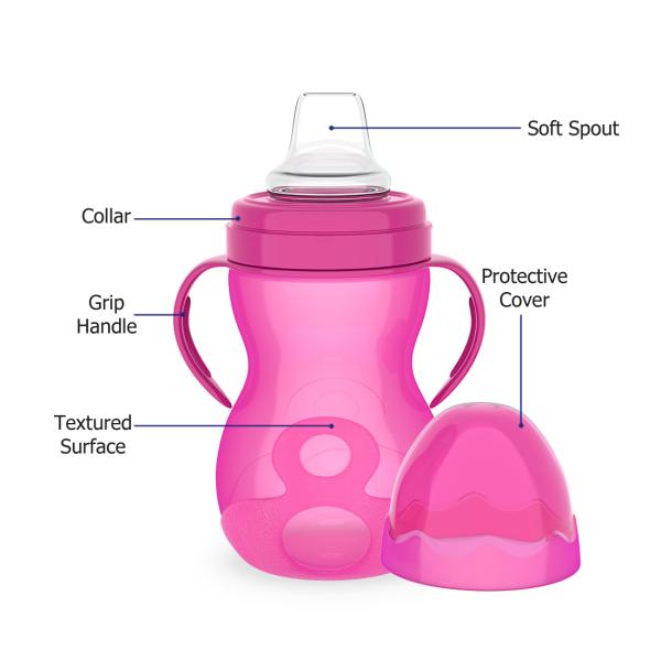 Buddsbuddy INFINITY Soft Spout Sipper 1pc,300ml, Pink - JioMart
