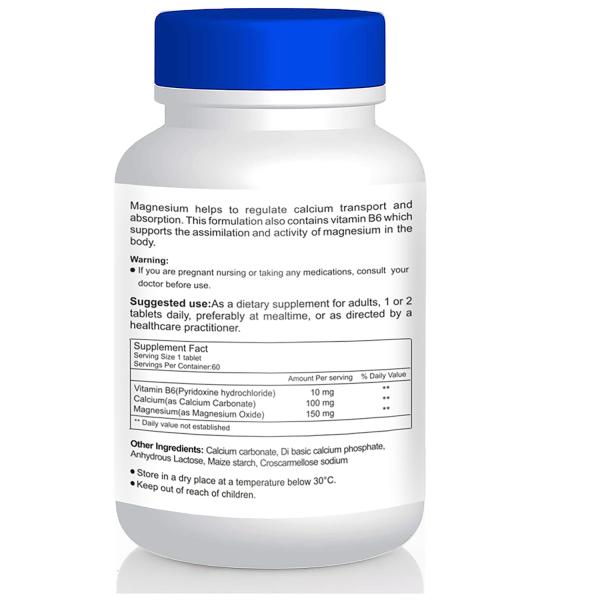 Healthvit High Absorption Magneed-B6 Magnesium and Vitamin B6 ...