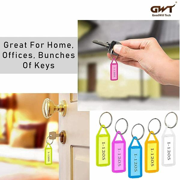 GoodWill Tech Plastic Multicolor Assorted Keychain with Two Side Id ...
