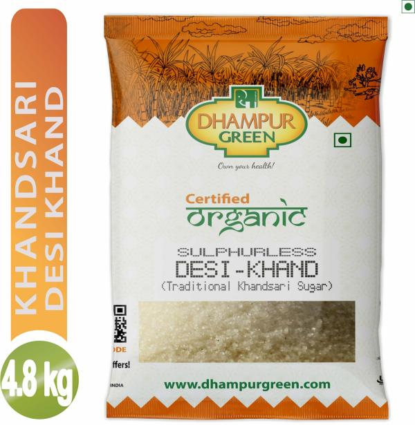 Dhampur Green 4.8Kg Organic Desi Khand | 800g x 6 Packs - JioMart