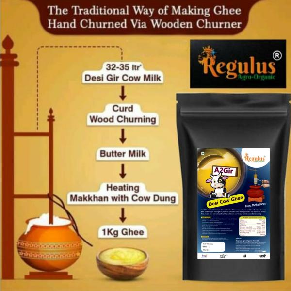 A2 Milk - Gir Cow Pure Desi Ghee - Bilona Method [500 gm] - JioMart