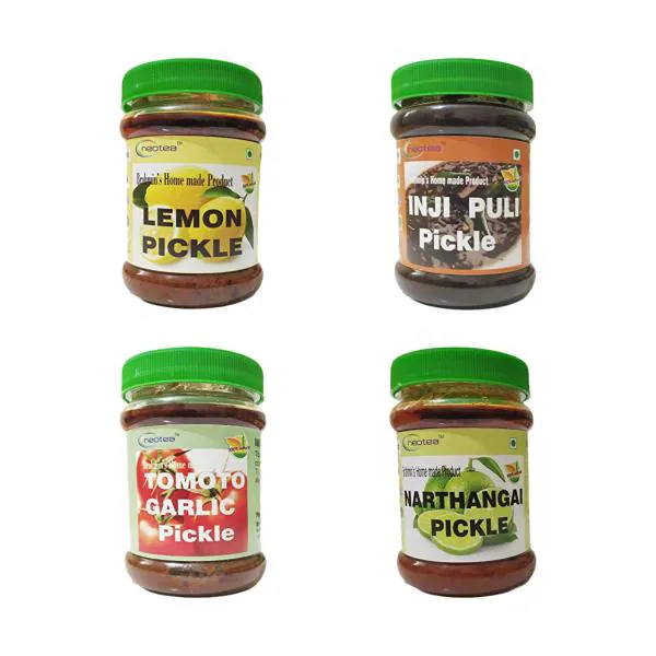 Neotea Homemade Kerala Inji Puli, Tomato Garlic, Lemon & Narthangai ...