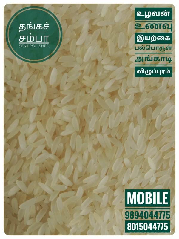 Uzhavan Unavu - Organic Traditional Thanga Samba (Common name as White ...