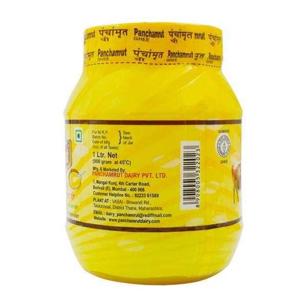 Panchamrut Dairy Farm Desi cow ghee 1 Liter| AGMARK Cow Desi Ghee| Cow ...