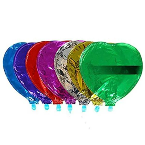 Grand Shop Multicolor Rubber Heart Shape Foil Balloon - JioMart