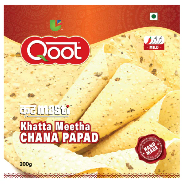Qoot Khatta Meetha Handmade Healthy & Tasty Papad Crispy and Tasty, 600 ...