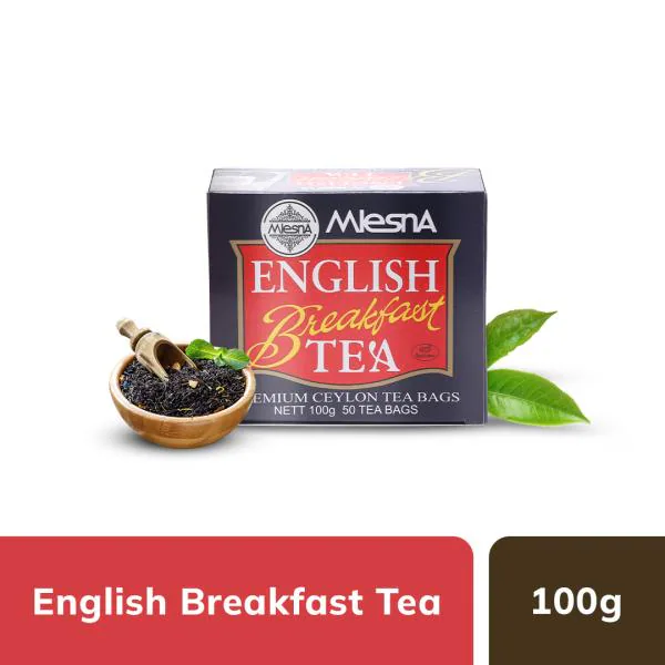 Mlesna English Breakfast Tea (50 x 2g) Tea Bag Carton - JioMart