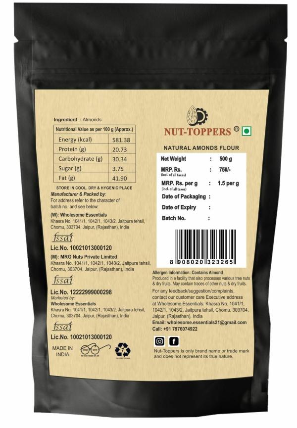Nut Toppers Natural Almond Flour 1Kg (500g x 2) - JioMart