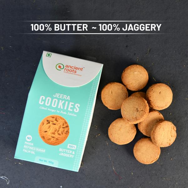 Ancient Roots Jeera Cookies - 150g / Biscuits (16-18 Pcs) Vacuum Pack ...