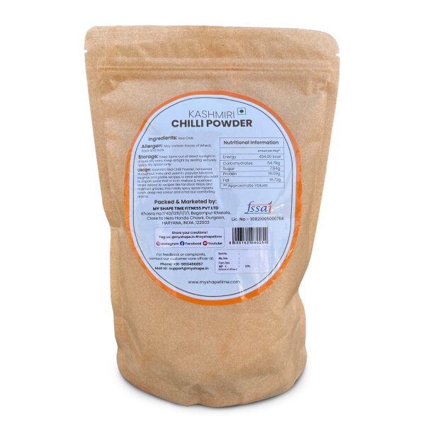 MyShape Time Kashmiri Red Chilli Powder Authentic, Hand-Pounded, Fresh ...